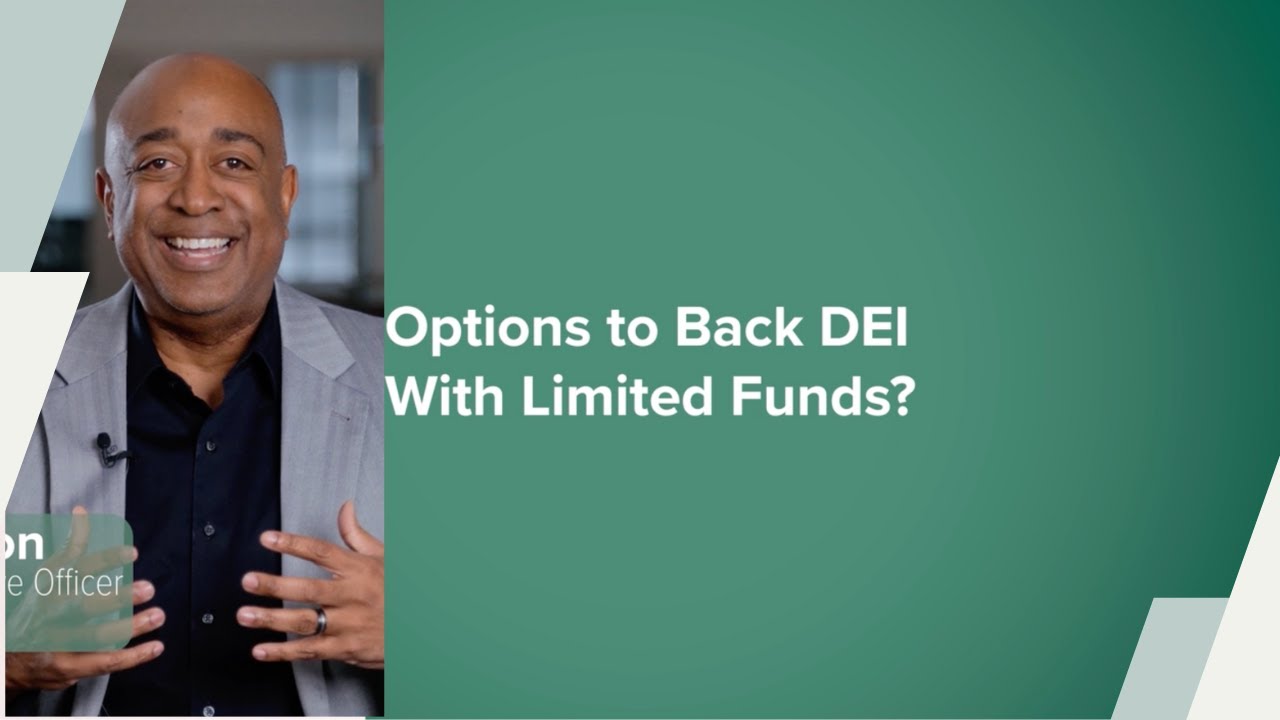 Video Q&A: "What are some options to support DEI if I have limited ...
